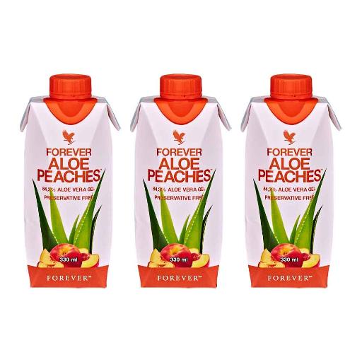 Aloe Peaches 330ml Tripack
